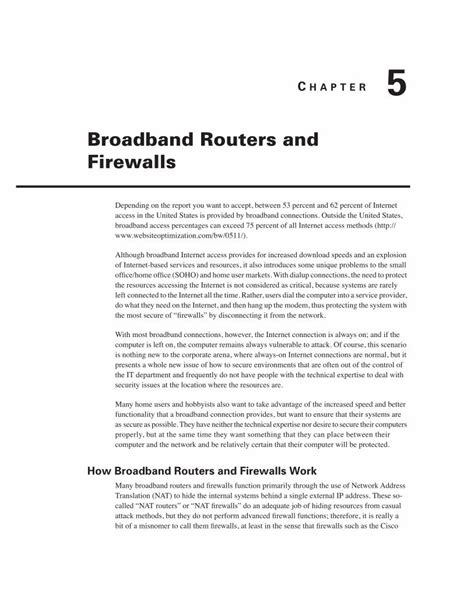 Pdf Broadband Routers And Firewalls Dokumen Tips