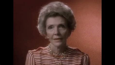 First Lady Nancy Reagans Anti Drug Psa Youtube