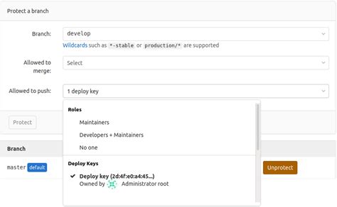protected branches · project · user · help · gitlab