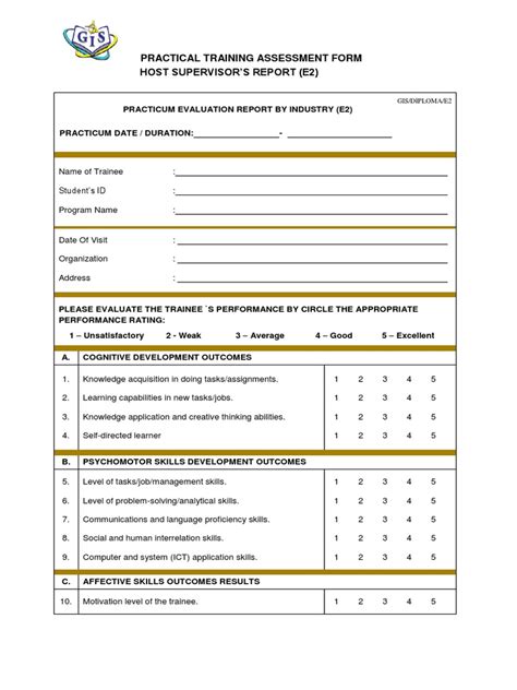 Practical Traning Form E1 And Form E2 Pdf