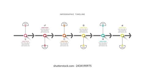 Presentation Infographic Timeline Design Template Options Stock Vector Royalty Free