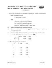 Regression Time Series Analysis Interpretation And Application Course Hero