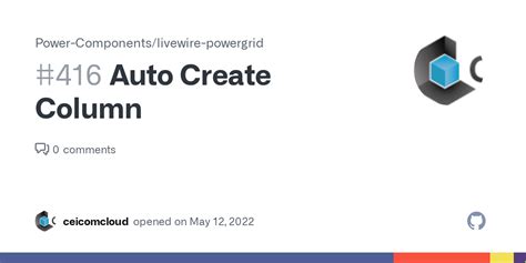 Auto Create Column · Issue 416 · Power Componentslivewire Powergrid · Github