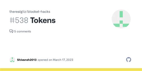 tokens · issue 538 · therealgliz blooket hacks · github