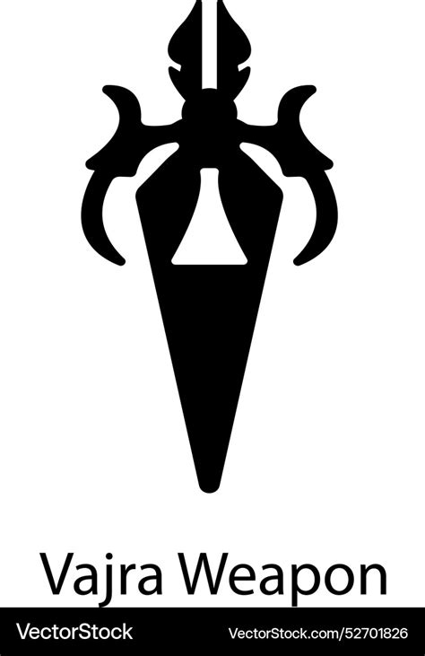 Vajra Weapon Royalty Free Vector Image VectorStock