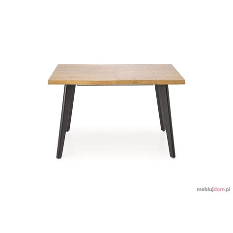 Stół Dickson 2 Rozkładany Dębowy Na Czarnych Nogach Meblujdom Pl