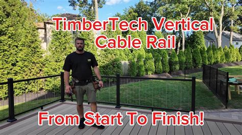 How To Install Timbertech Vertical Cable Rail Youtube