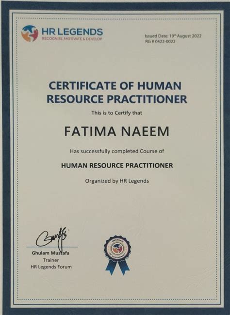 fatima naeem on linkedin share people knowledge chrp hr certified humanresource skills
