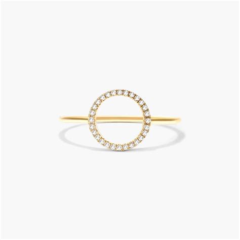 Open Circle Diamond Ring In 14k Yellow Gold By James Allen