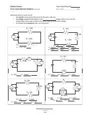 Seriescircuitproblemswkst AC Pdf Worksheet Series Circuit Worksheets Library