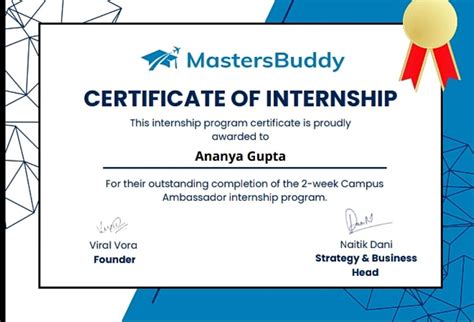 Ananya Gupta On Linkedin Internship Campusambassador