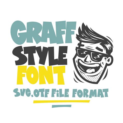 Graffiti Font Otf File Vector Svg Font Create Own Style Logo Etsy