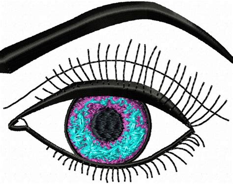 The Eye Machine Embroidery Design3050 Etsy