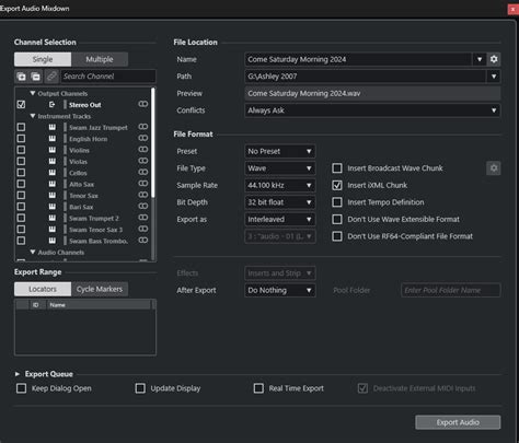 Audio Mixdown No Wave Nor Mp3 Cubase Steinberg Forums