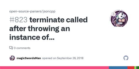 Terminate Called After Throwing An Instance Of Jsonruntimeerror
