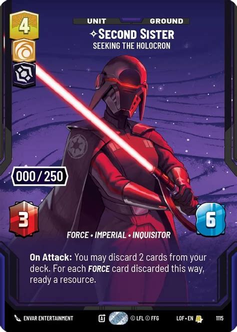Second Sister Seeking The Holocron Serialized Prestige Lof 1115