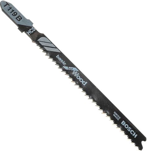 Купить пилку для лобзика 92 мм HCS, T119B Bosch 2608630037, 5 шт