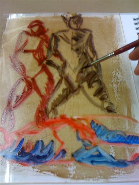 Monotype Printmaking Additive Process With Akua Kolor Monotype Inks