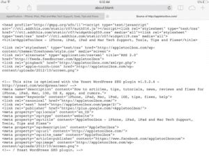 How To View Webpage HTML Source Codes On IPad IPhone No App Required AppleToolBox