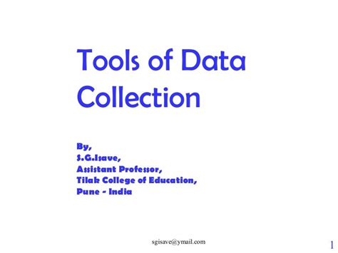Tools Of Data Collection Tools Of Data Collection