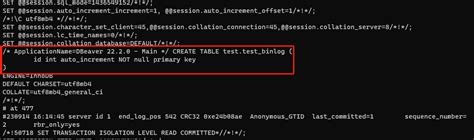 Mysql How To Know The Db Name For Ddl In Slave Server By Binlog