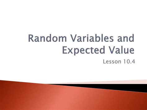 Ppt Random Variables And Expected Value Powerpoint Presentation Free