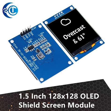 new 1 5 inch 128x128 oled shield screen module for raspberry pi for stm32 for arduino