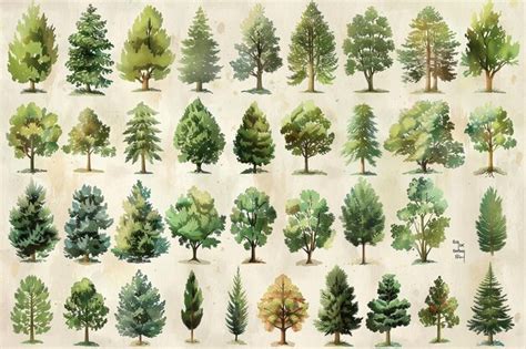 Examining Tree Species Distribution Patterns Ar Generative Ai Premium Ai Generated Image
