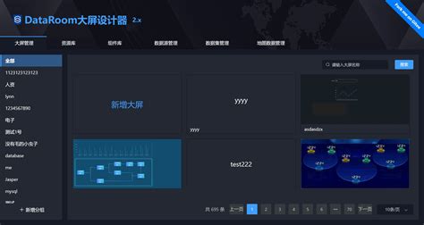Dataroom：基于vue的开源大屏可视化设计器映技派