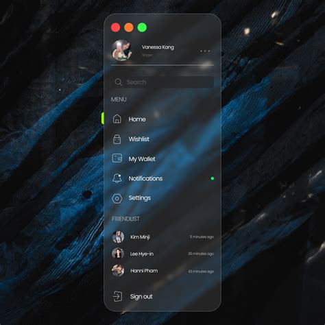 Glassmorphism Sidebar By Valentino On Dribbble