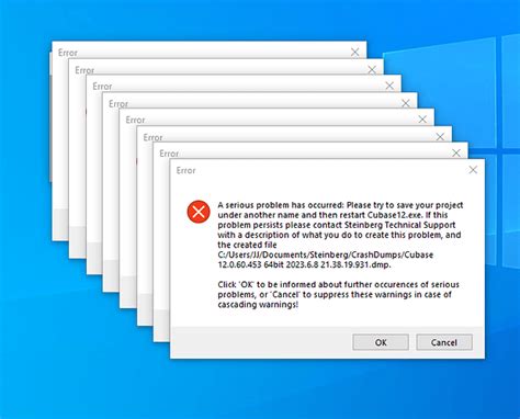 Cubase 12 Crash Dialogs Cubase Steinberg Forums