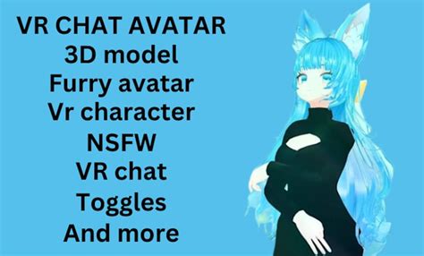 Create 3d Vr Chat Avatar Vrc Avatar Vr Character Nsfw Furry Avatar 3d