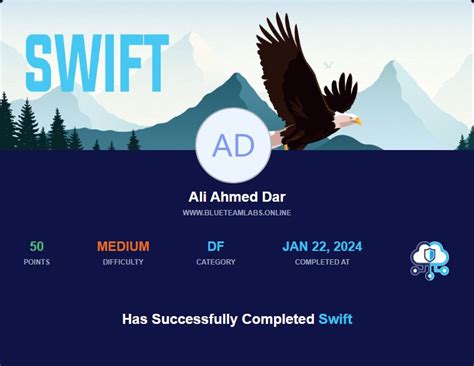 Ali Ahmed Dar On Linkedin Swift
