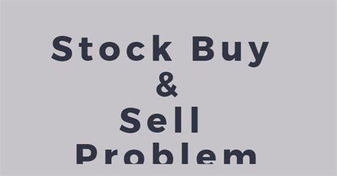 Stock Buy And Sell Problem ~ Program In Java Java Examples Interview Questions And Answers
