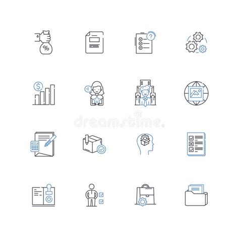 viewpoint analysis line icons collection perspective opinion