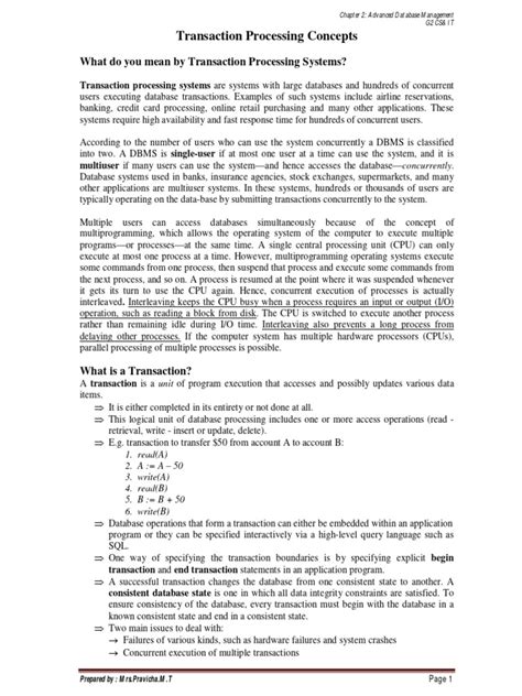Adbms Chapter 2 Pdf Database Transaction Databases