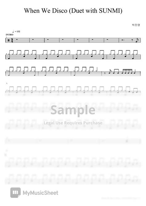 박진영 When We Disco Duet With Sunmi Sheets By Copydrum