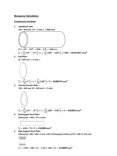 Buoyancy Calculation 5 6kn Tank