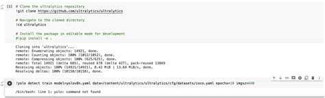 how to train yolov8 after installing via git clone route · issue 4570 · ultralytics ultralytics