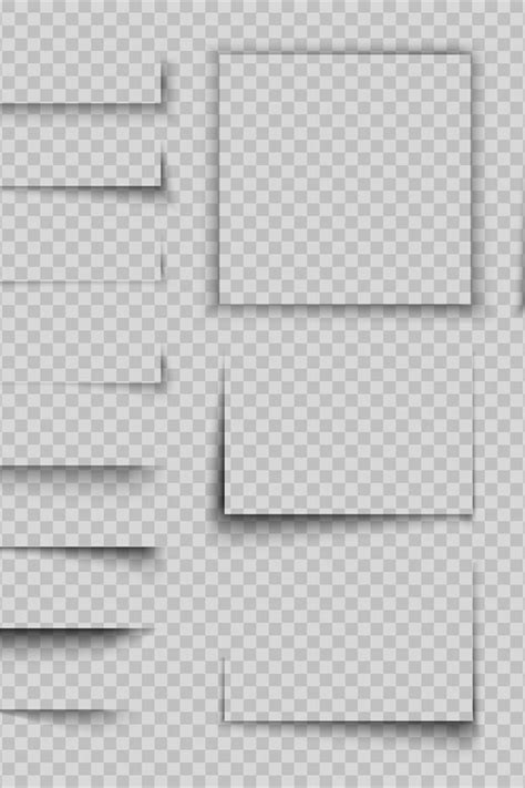 Paper Shadow Effect Rectangle Box Square Shadow 1140647