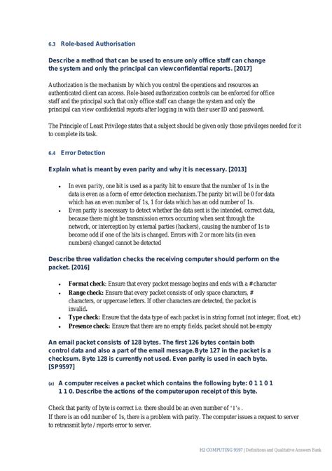 H2 Computing Theory Complete Syllabus Computing H2 Gce A Level