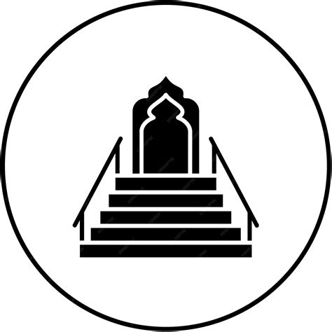 Icono Del Minbar Vector Premium