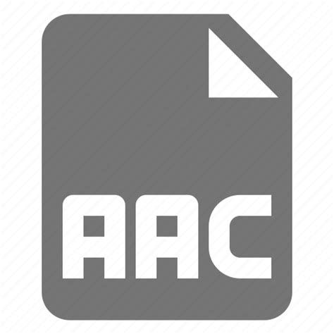 aac audio extension file music icon