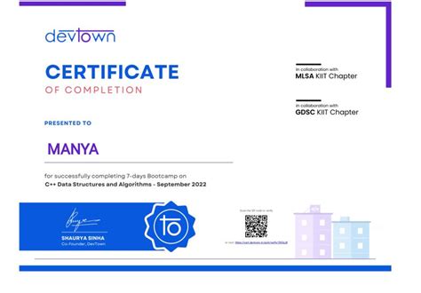 Manya On Linkedin Devtown Bootcamp Cplusplus Datastructures Algorithms Communitygrowth