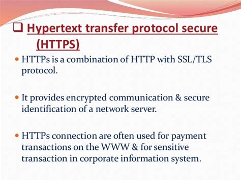Hypertext Transfer Protocol And Hypertext Transfer Protocol Secureht