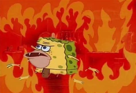 Spongebob Caveman Fire