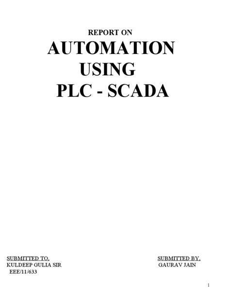 plc automation pdf programmable logic controller scada