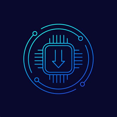 Firmware Update Icon Linear Design Vector Art At Vecteezy