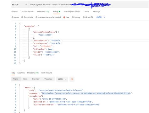 Azure Using Ms Graph Api To Add More App Roles To An App Registration Stack Overflow