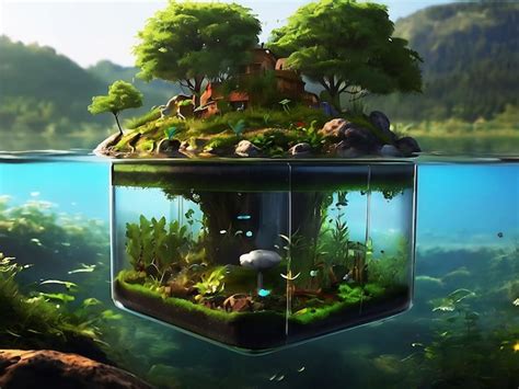 Premium Photo Self Sustaining Ecosystem Generative Ai